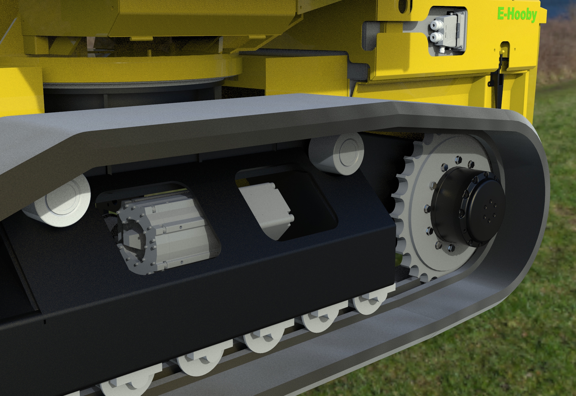 Hobelman werkt aan elektrische Hooby-slotenreiniger | Tuin en Park Techniek